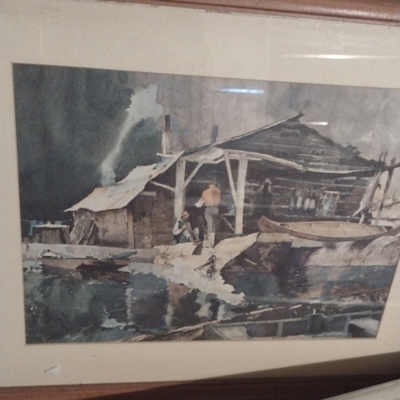 Shakey Jakes Camp | Art | Rustic Cabin Watercolor Art Print | Poshmark
